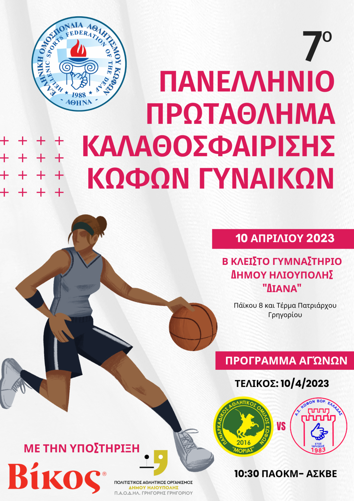 Προκήρυξη 7ου Πανελλήνιου Πρωταθλήματος Καλαθοσφαίρισης Κωφών Γυναικών ...